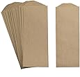 Amazon.com: Natural Kraft Paper Silverware Bags - Flat 3" x 7.5" Pocket ...