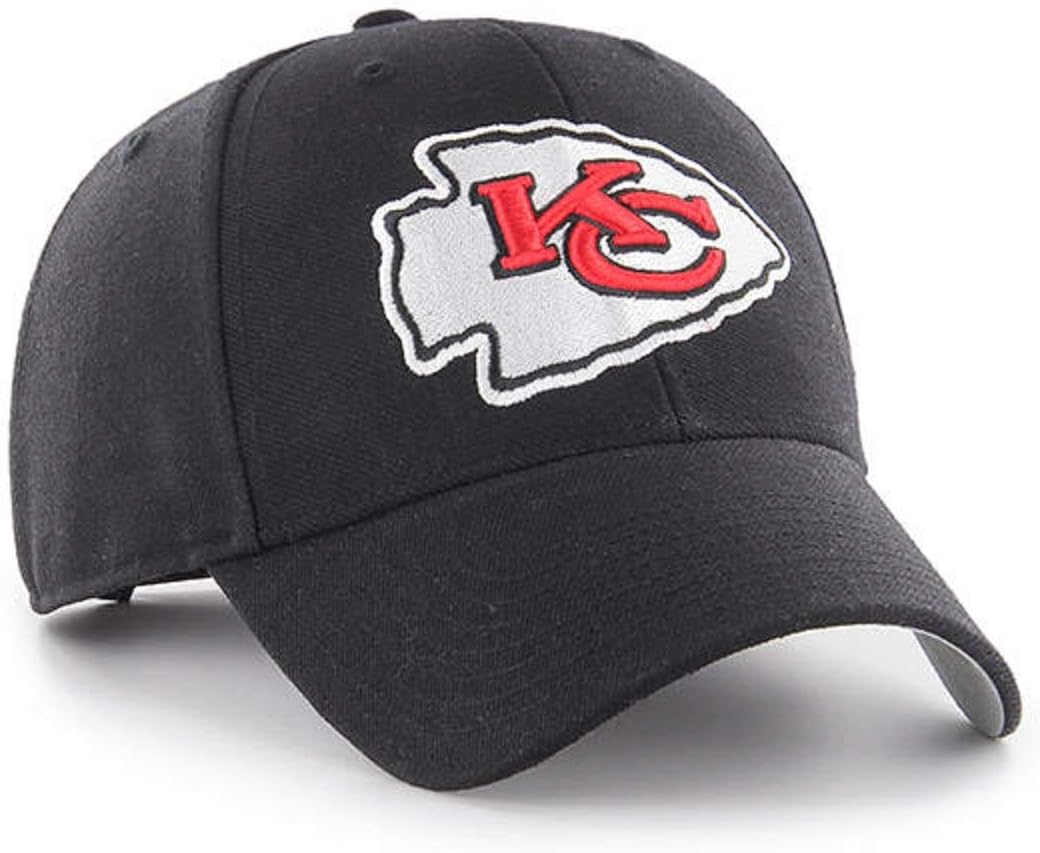 '47 Kansas City Chiefs Brand MVP Wool Black Adjustable Hat Cap NFL ...