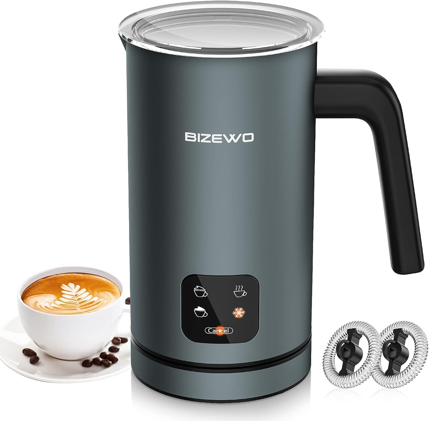 Mua BIZEWO Milk Frother Electric, Coffee Frother, Warm and Cold Milk ...