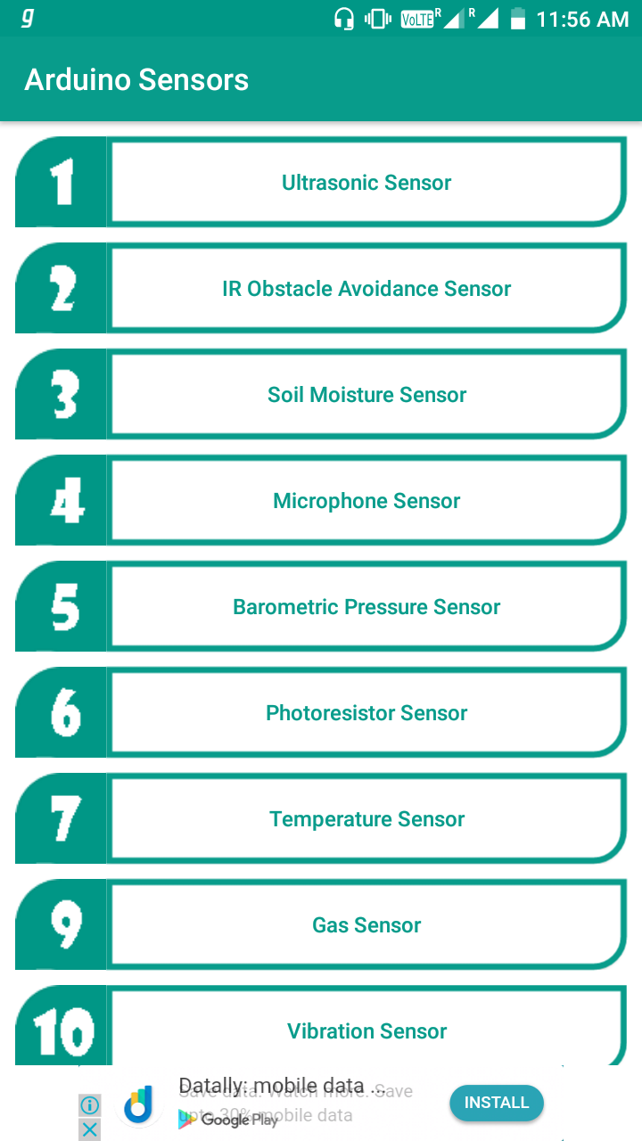 Arduino Sensors Tutorials:Amazon.it:Appstore for Android