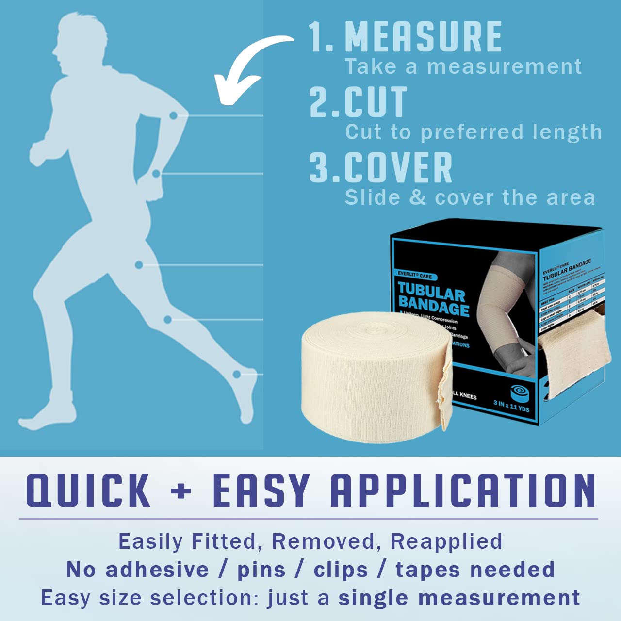 Mua EVERLIT Elasticated Tubular Support Bandage | Stockinette Tubing ...