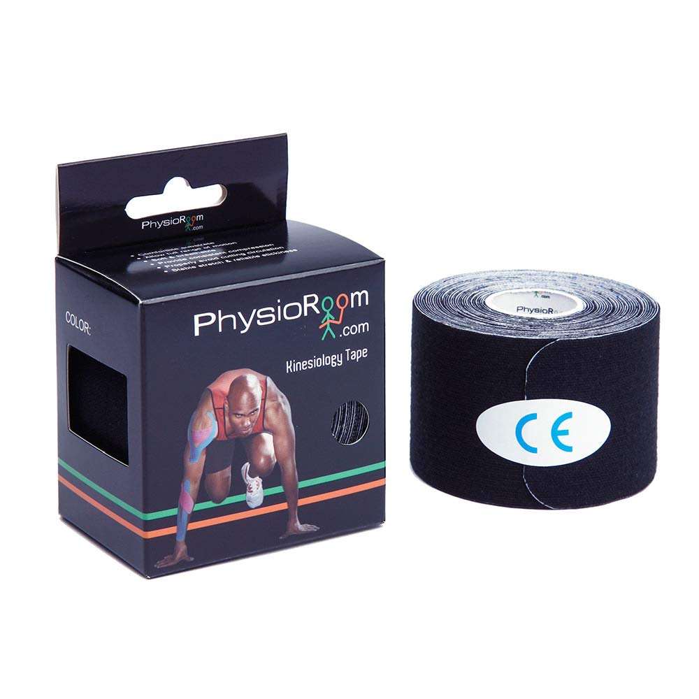 Amazon.com: PhysioRoom Kinesiology I&Y Strip Tape Black 5cmx5m - Thin ...