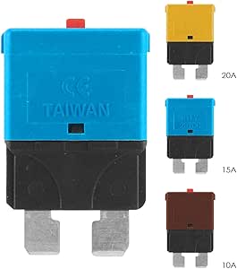 Amazon.com: DEALPEAK 3PCS/SET Resettable Auto Car Blade Fuse Manual ...