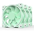Amazon.com: ID-COOLING ZF-12025-TRIO Mint Green 120mm Case Fan 3 Pack ...