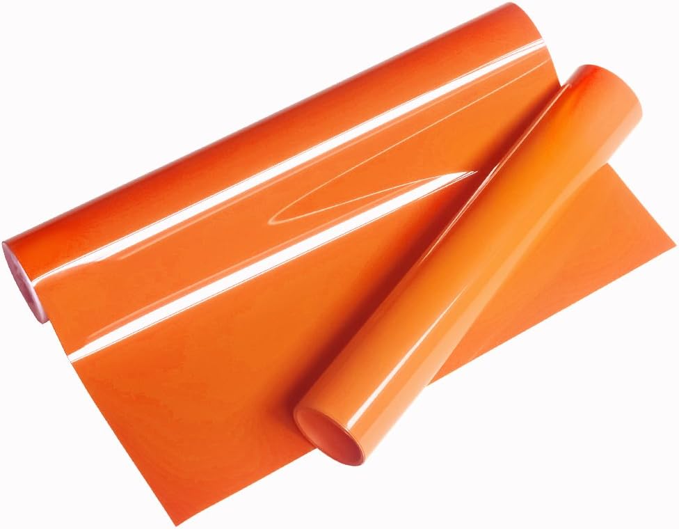 VINYL FROG Heat Transfer Vinyl Roll HTV Vinyl – 25x155cm Orange Iron on ...