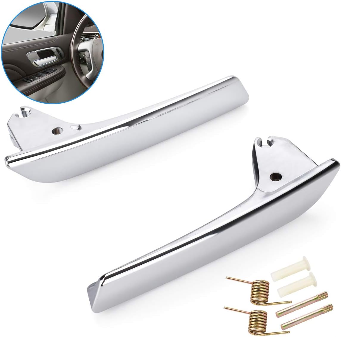 Amazon.com: FAERSI Pair Interior Door Handles Driver & Passenger Side ...