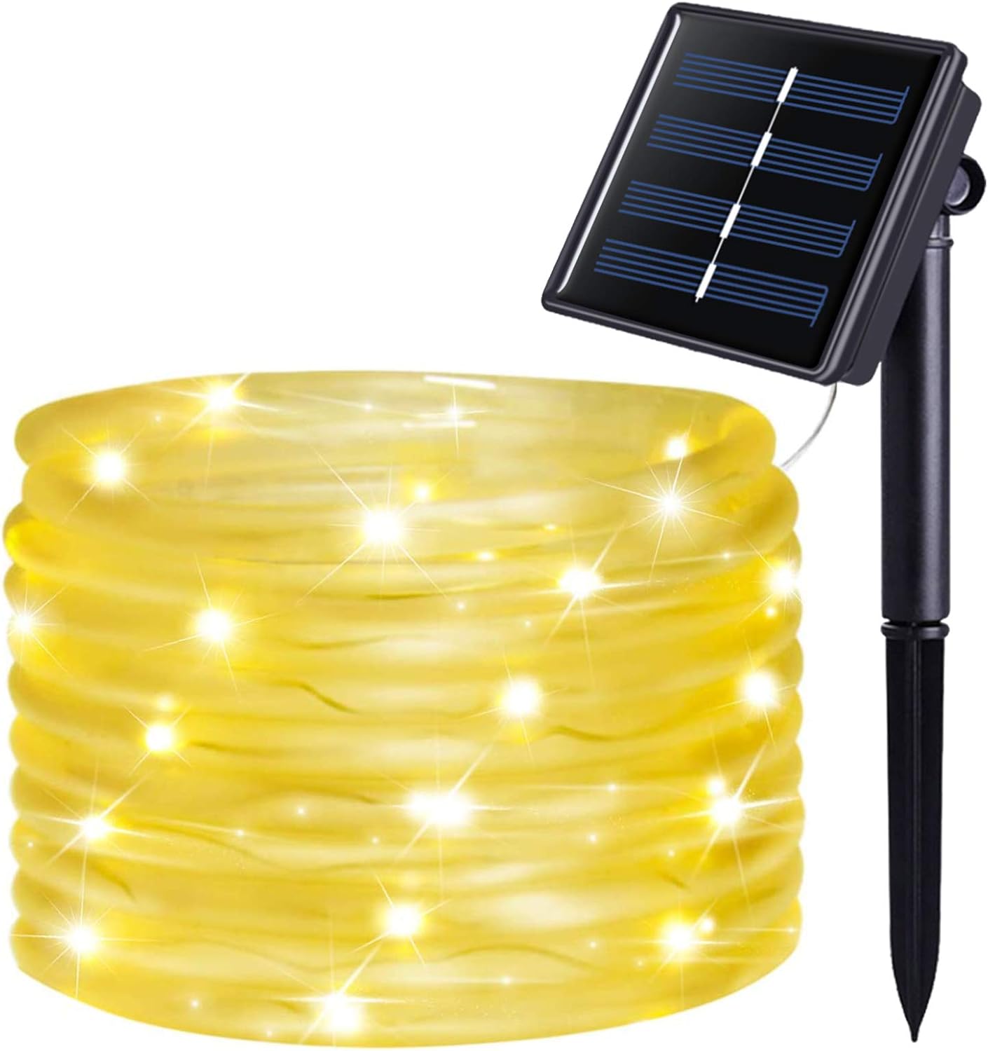Amazon.com: JMEXSUSS 120 LED 8 Modes Solar Powered Rope Lights,39.4ft ...