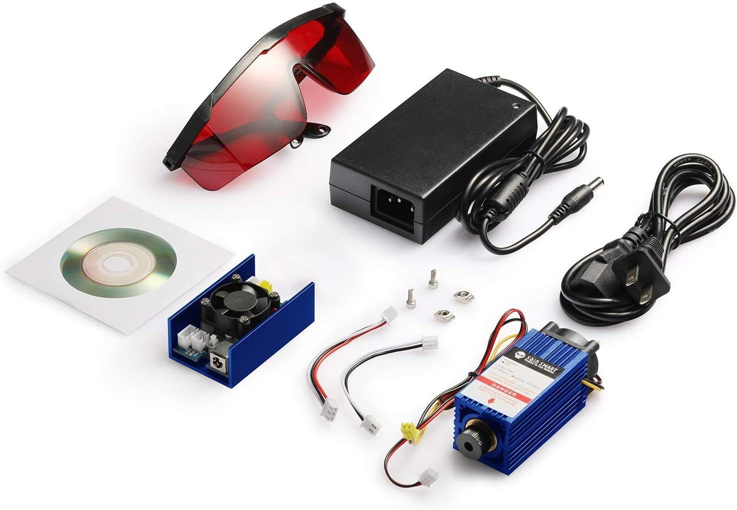 SainSmart 445nm Blue-Violet Light Laser Module Kit for Genmitsu CNC ...