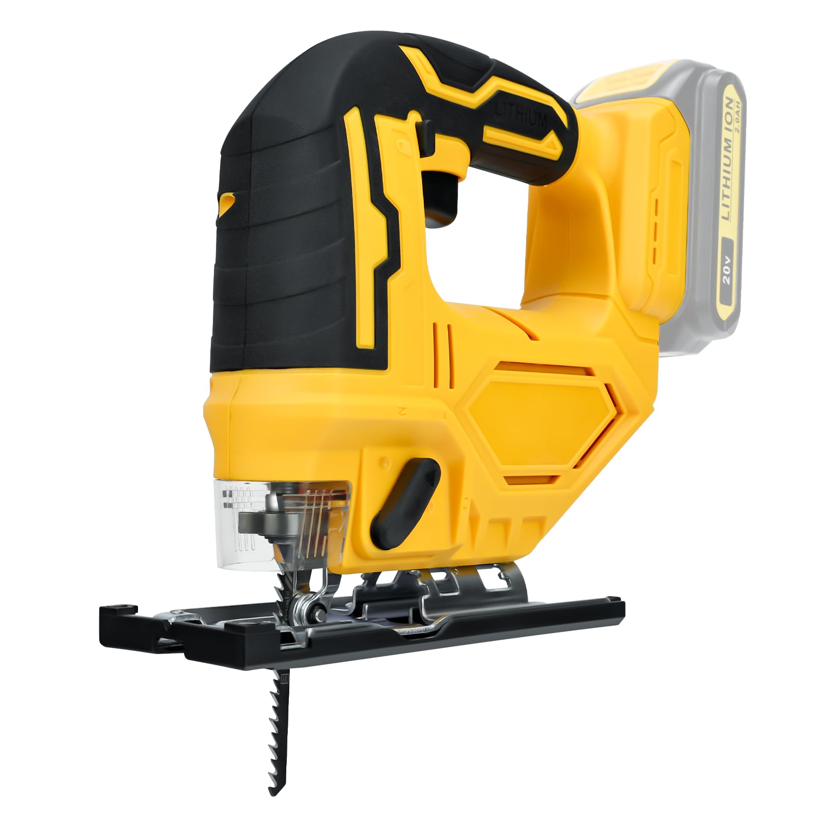 Cordless Jig Saw for DeWalt 20V Battery, 0°-45° Bevel Cuts, Brushless ...