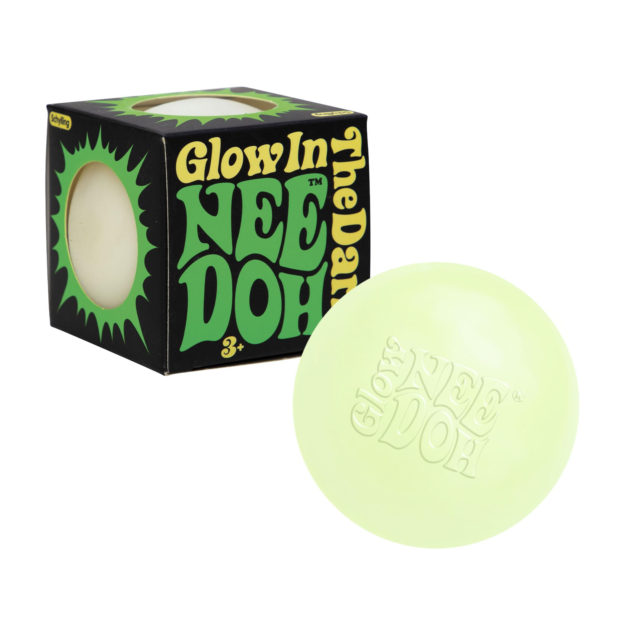 Schylling NeeDoh Glow In The Dark Sensory Squeeze Toy Gratifying