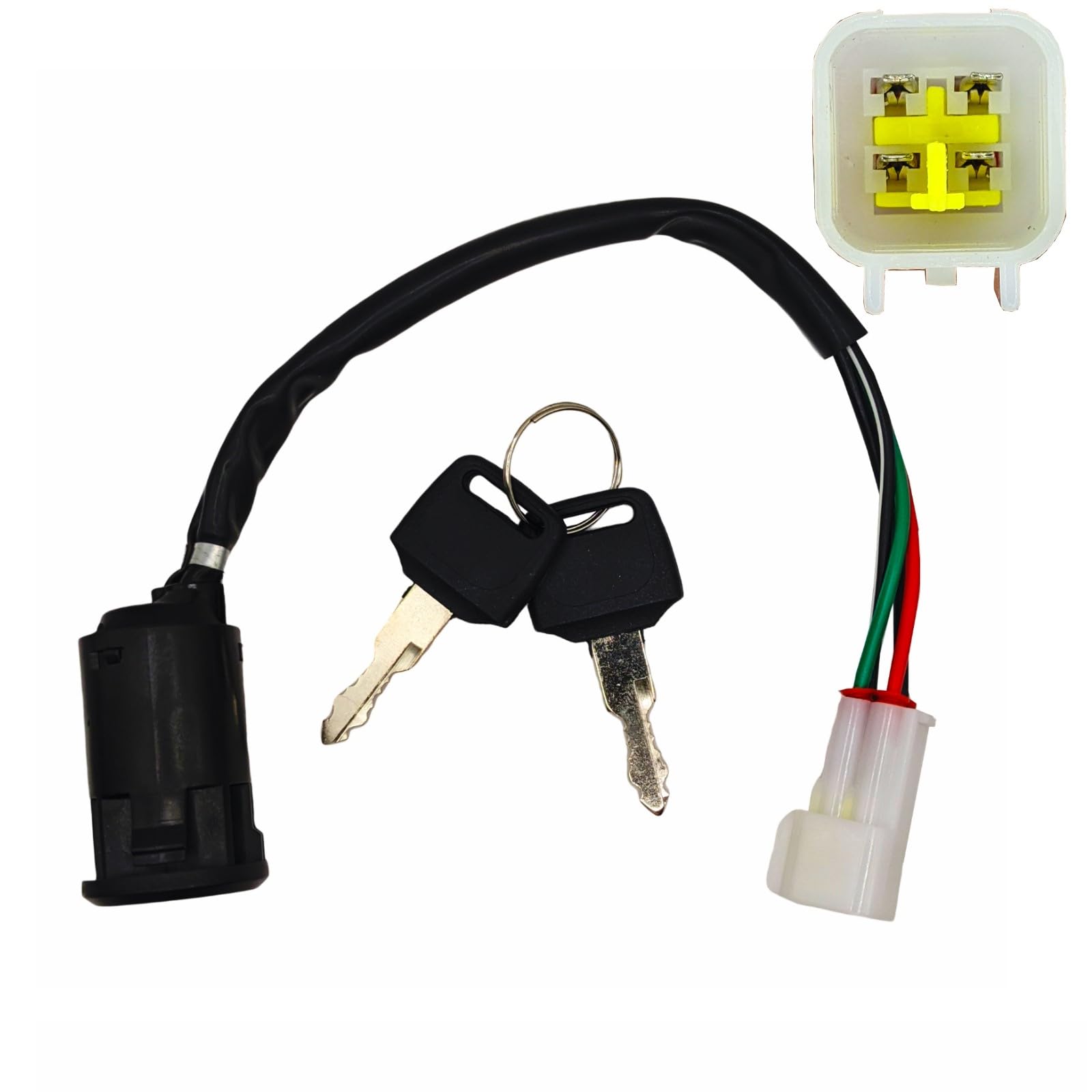 RedCap 4-Wire Ignition Switch with Keys 50cc 70cc 90cc 110cc 125cc ...