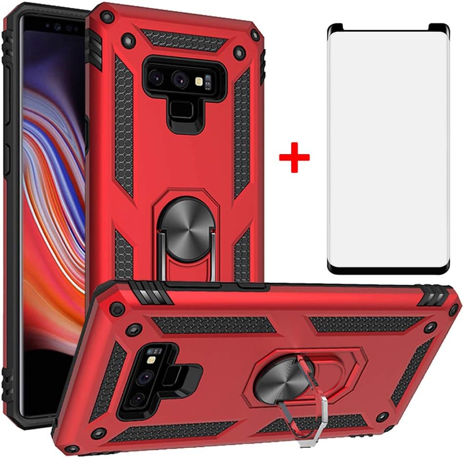 Phone Case for Samsung Galaxy Note 9 with Tempered Glass Screen ...