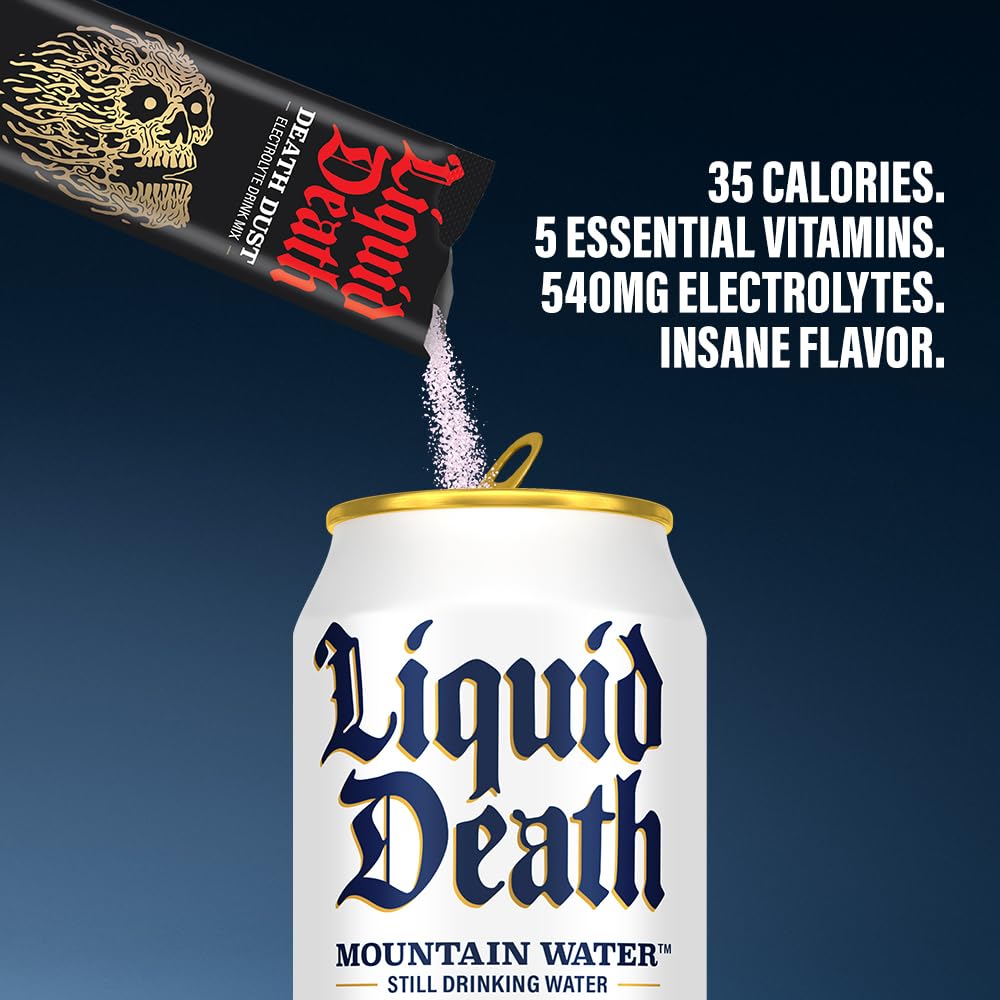 Mua Liquid Death Still Mountain Water, 19.2 oz Cans (8-Pack) + Liquid ...