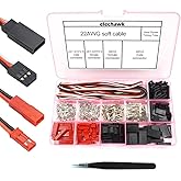 Amazon.com: 55 Sets Servo Plug Male Female Connector Crimp Pin Cable Kit with Crimping Tool ...