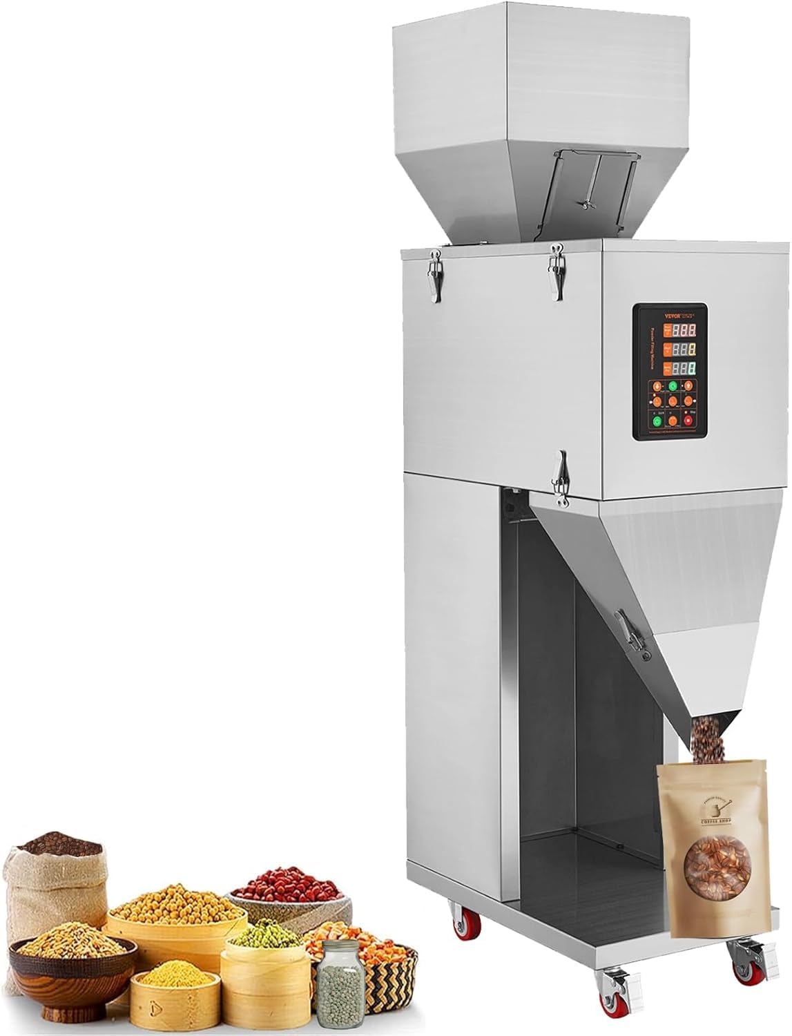 VEVOR Particle Filling Machine 0.022-2.2 lbs/10-1000g, Automatic ...