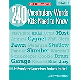 Amazon.com: 240 Vocabulary Words Kids Need to Know, Grade 1: 24 Ready ...