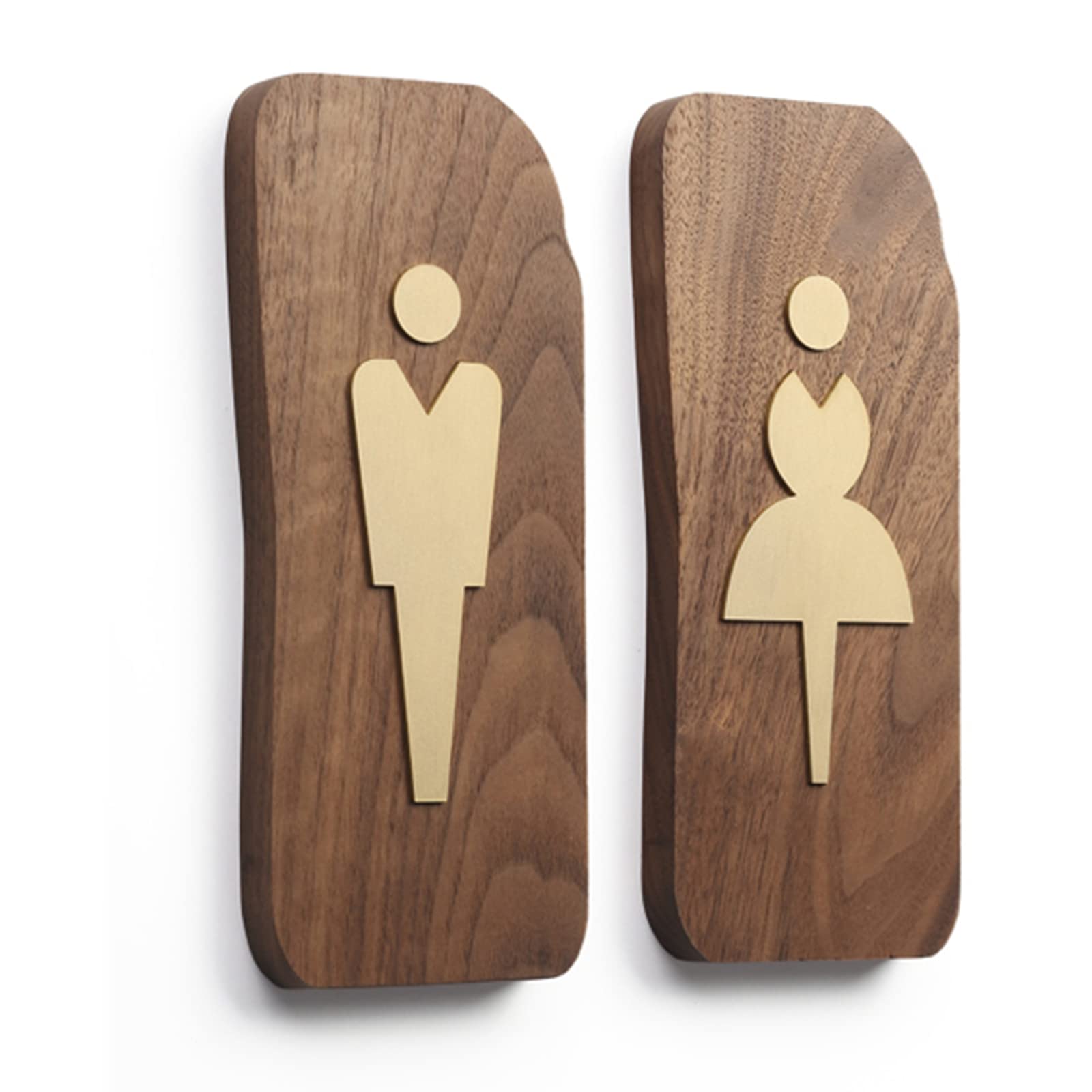 Mua Men & Women Restroom Sign Set, Wooden Symbol for a Restroom ...