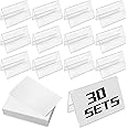 Amazon.com: Openfly 30 Pack Mini Acrylic Sign for Food, 2.4x 1.6 Inch V ...