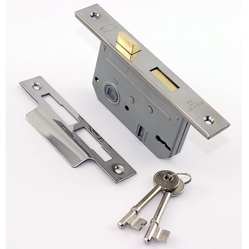 Yale Essentials 2.5 inch/64mm 3 Lever Sashlock, with Easy Fitting ...