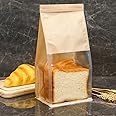 Amazon.com: COMIKO 50pcs Bakery Bags with Window- 5.1x4.3x11 Inches Tin ...