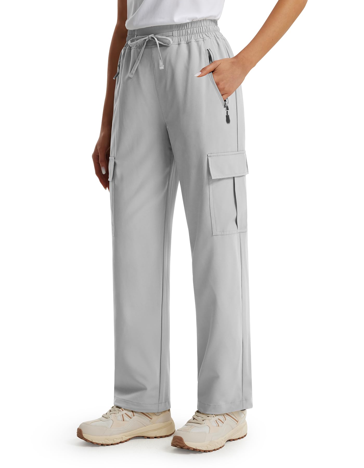 Libin Women's Cargo Hiking Pants 29" Summer Casual Work Tactical Safari ...