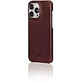 Amazon.com: DEERHANDMADE Premium Full Grain Leather Phone Case Compatible with Apple iPhone 15 ...