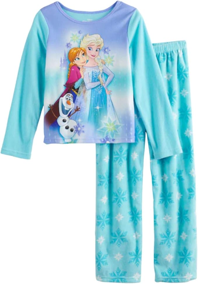 Disney Frozen Elsa - Pijama de 2 piezas de forro polar para niña ...