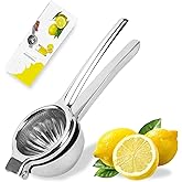 Amazon.com: Zulay Kitchen Lemon Squeezer Stainless Steel - Premium Quality, Heavy Duty Solid ...