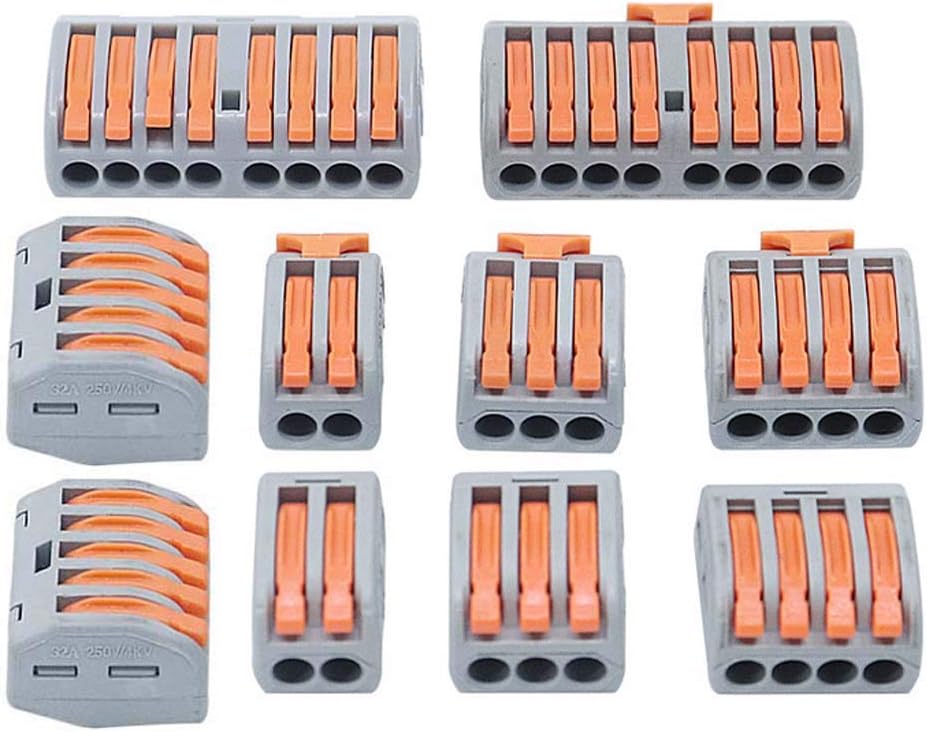 Compact Wire Connector, Electrical Connector Block 10 Pcs Compact ...