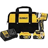 DEWALT DCF911P2 20V MAX* 1/2 in. Cordless Impact Wrench with Hog Ring Anvil Kit - Amazon.com