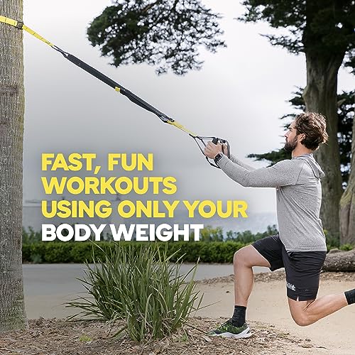 TRX Training All-in-One Suspension Trainer Exercise Equipment Bundle ...