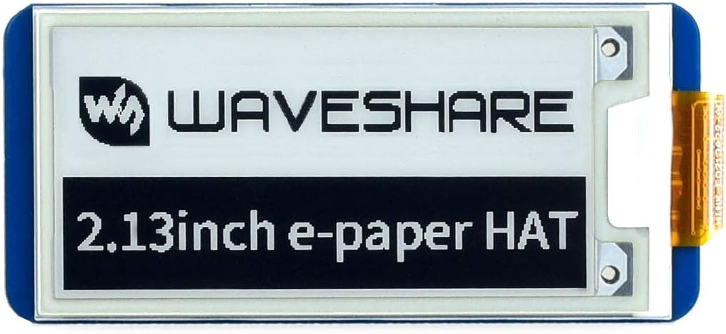 Waveshare 2.13 inch e-Paper Display Hat V2 250x122 Resolution E-Ink ...