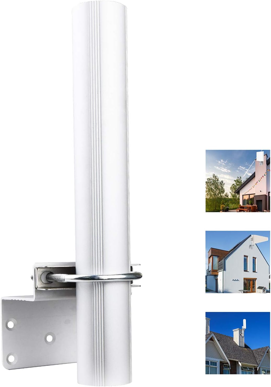 Antenna Mount Outdoor Antenna Pole, 10 Inch Antenna Mast Pole for Home ...