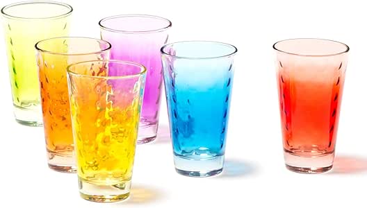 Amazon.com | LEONARDO LD Optic Tumbler Assorted, Set of 6: Cordial ...
