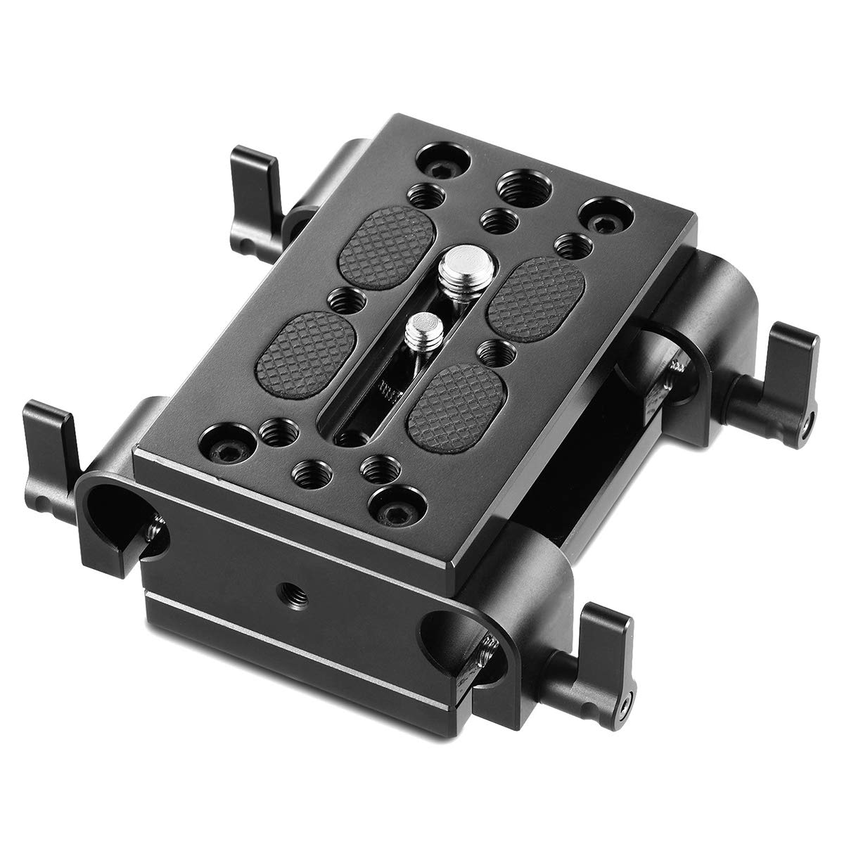 SmallRig Camera Tripod Mounting Baseplate w/15mm Rod Clamp Rail Block ...