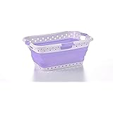 Amazon.com: SAMMART Collapsible Plastic Laundry Basket - Foldable Pop ...