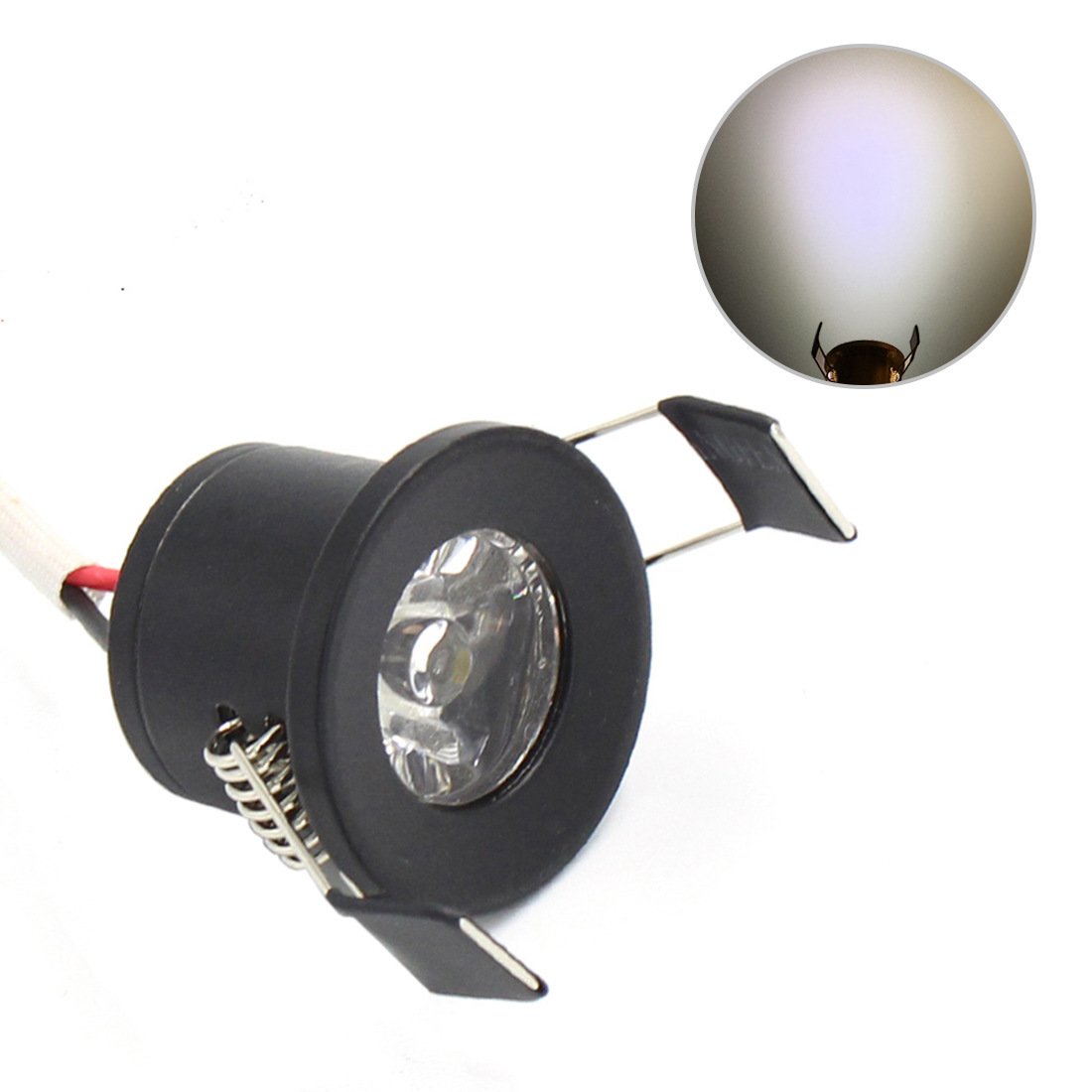 LEDIARY Under Cabinet 1.5W Mini LED Downlights Recessed Small Ceiling ...