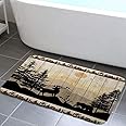 Amazon.com: NYMB Rustic Cabin Bath Rugs for Bathroom, Cute Bear Deer ...