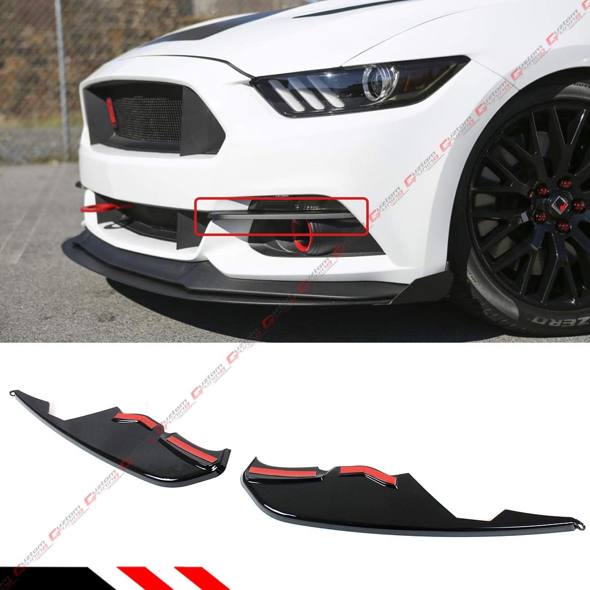 Amazon.com: Fits for 2015-2017 Ford Mustang Painted Glossy Black Front ...