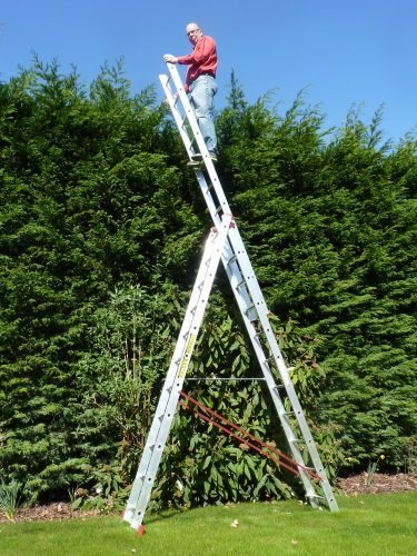 Buy 11 Rung TRADE MASTER Combi All-In-One Extension Ladder, Step Ladder ...