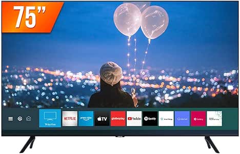 Smart Tv Samsung 75 Polegadas Led 4K Wifi Comando Voz UN75TU8000GXZD ...