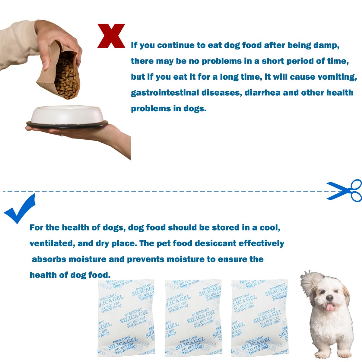 Mua xcivi 6 Pack Pet Food Desiccant Bags for PETLIBRO Automatic Cat Dog ...