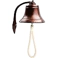 Amazon.com: Hanging Bell Dinner Bell Outdoor Bell Bracket Mount Wall ...