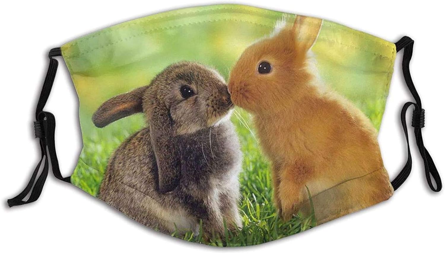 Amazon.com: Cloth Mouth Mask White- Cute Rabbit Animal Bunny Reusable ...