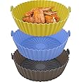 Amazon.com: WYBG 3 Pcs Silicone Easy Cleaning Air Fryer Liners ...