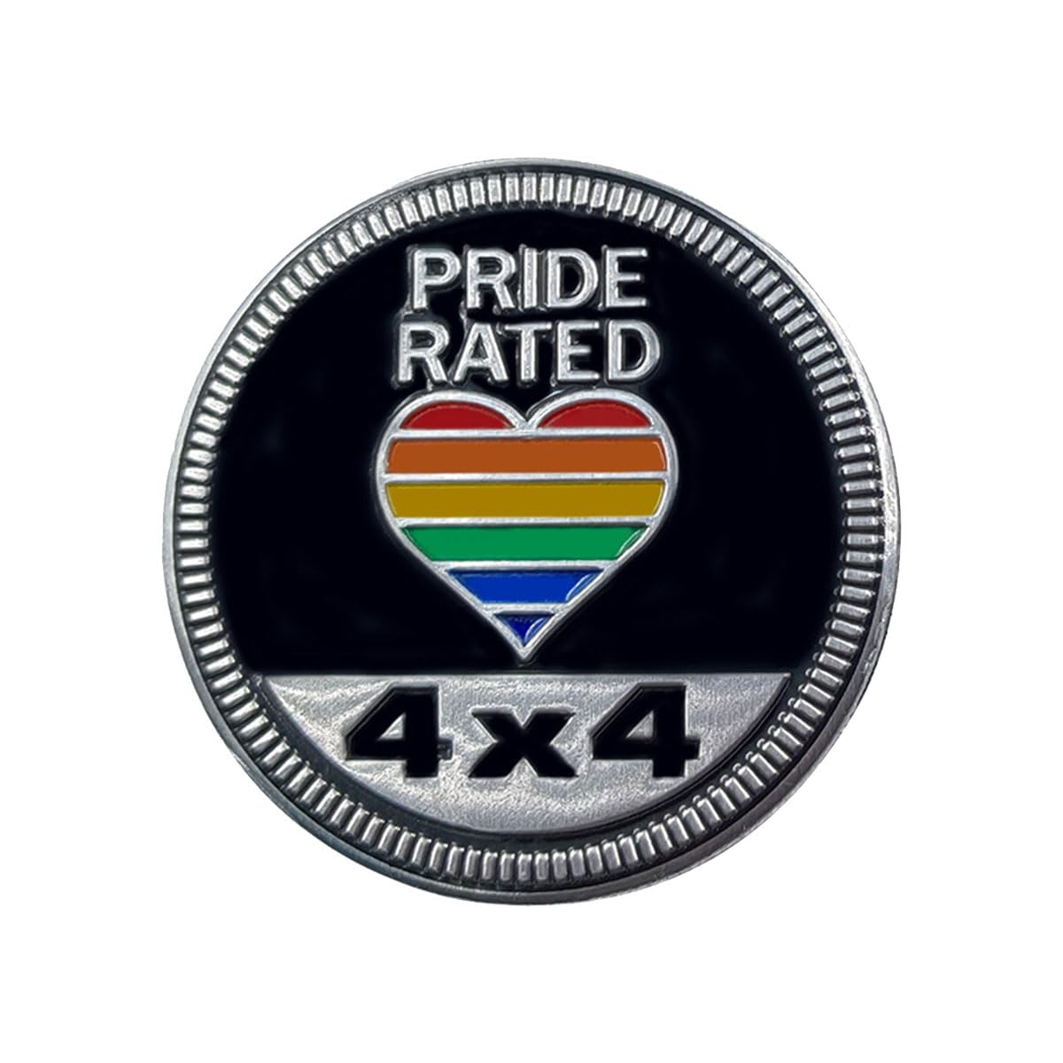 Mua GLSOWEE Pride Rated Car Emblem, 4 x 4 3D Metal Car Badge Decals ...