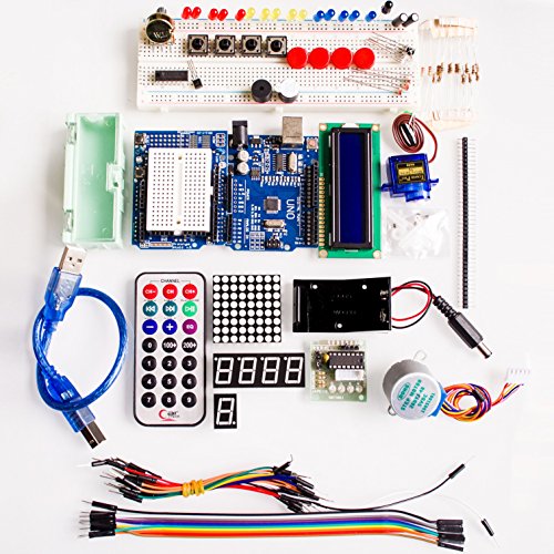 Buy SuperiParts UNO R3 Starter KIT Microcontroller learning kit Step Motor Servo 1602 LCD ...