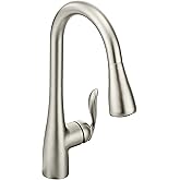 Moen 87233SRS Adler One-Handle High Arc Pulldown Kitchen Faucet with ...