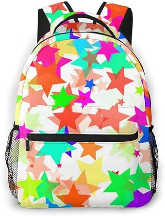 Colorful Star Backpack For Boys Kids Girls Backpacks For Elementary ...