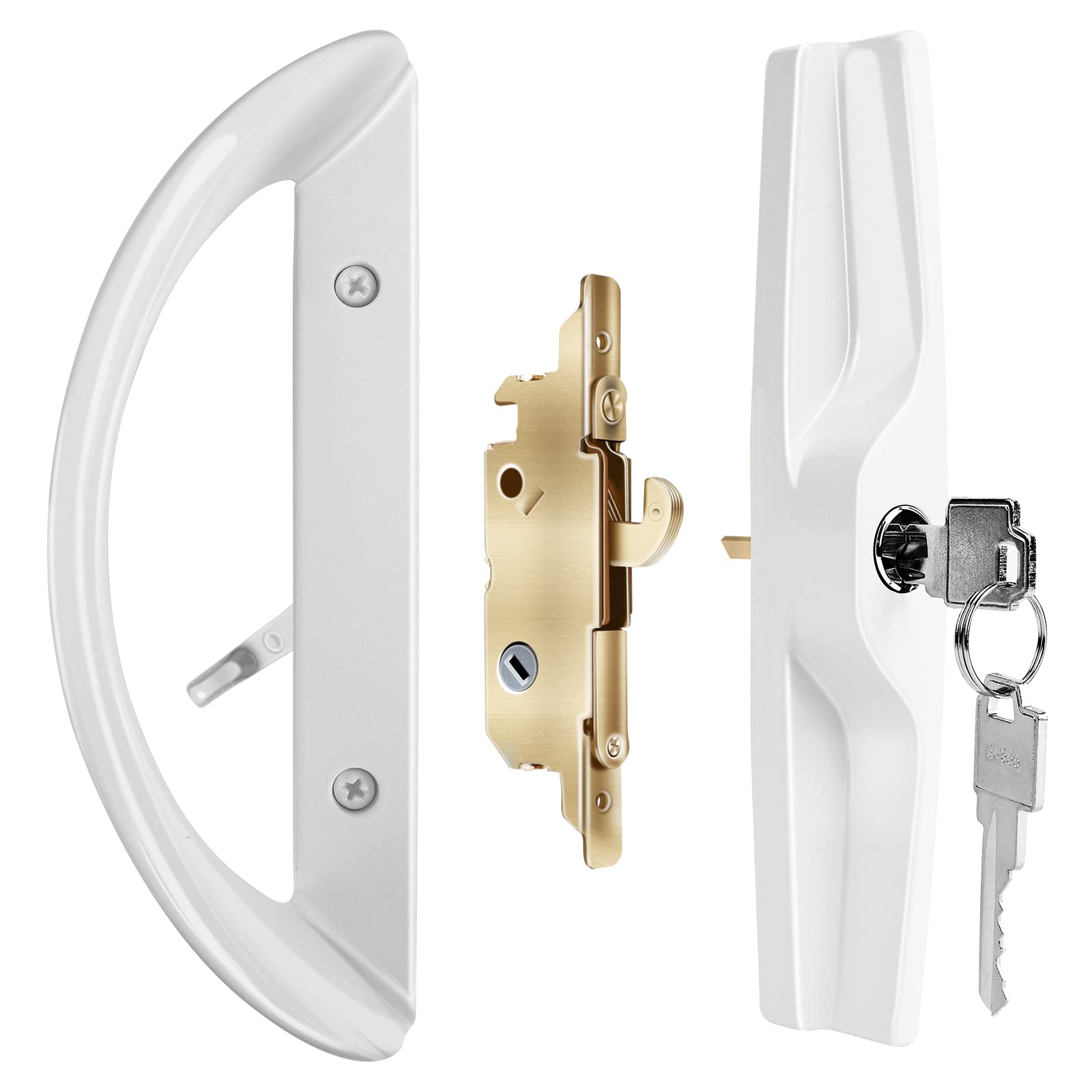 Sliding Patio Door Handle Set with Lock, Sliding Glass Door Locks with ...
